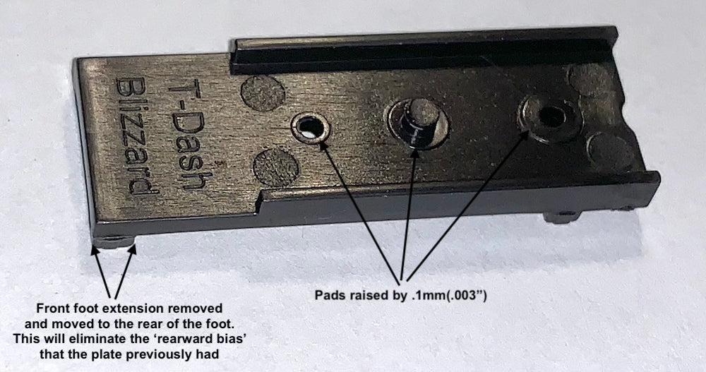 Fray legal! - T-Dash Gen 3 'Blizzard' Gear Plate - Black Delrin/Moly m ...